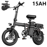 14 Inch Tyre Folding Mini Electric Motorcycles Bike 500W Motor 19 MPH ...