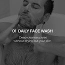 HommeFace Men’s Daily Trio 3-Step Daily Routine Set with Face Wash, He ...