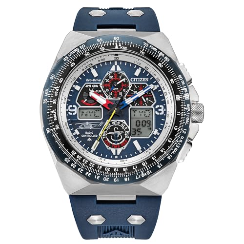 Citizen Men's Eco-Drive Promaster Sikorsky Watch, Blue Dial, Blue Rubb ...